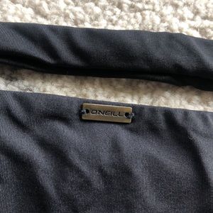 O Neill Swim Oneill Saltwater Solids Black Bikini Bottom Medium